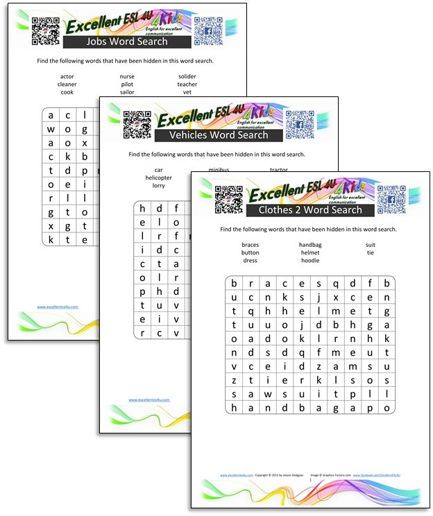 Wordsearches for Kids